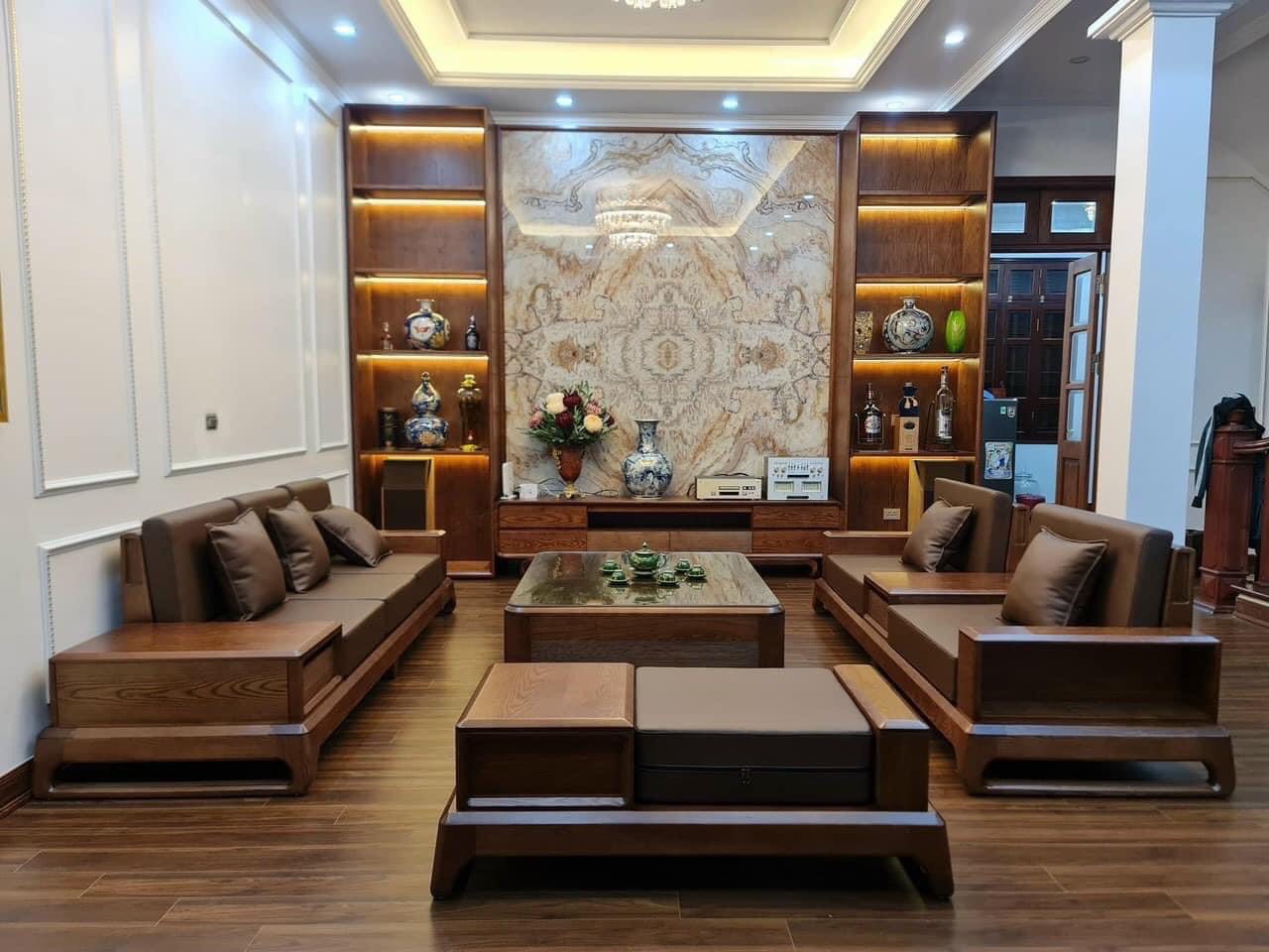 Mẫu Sofa Gỗ Phòng Khách new CA09